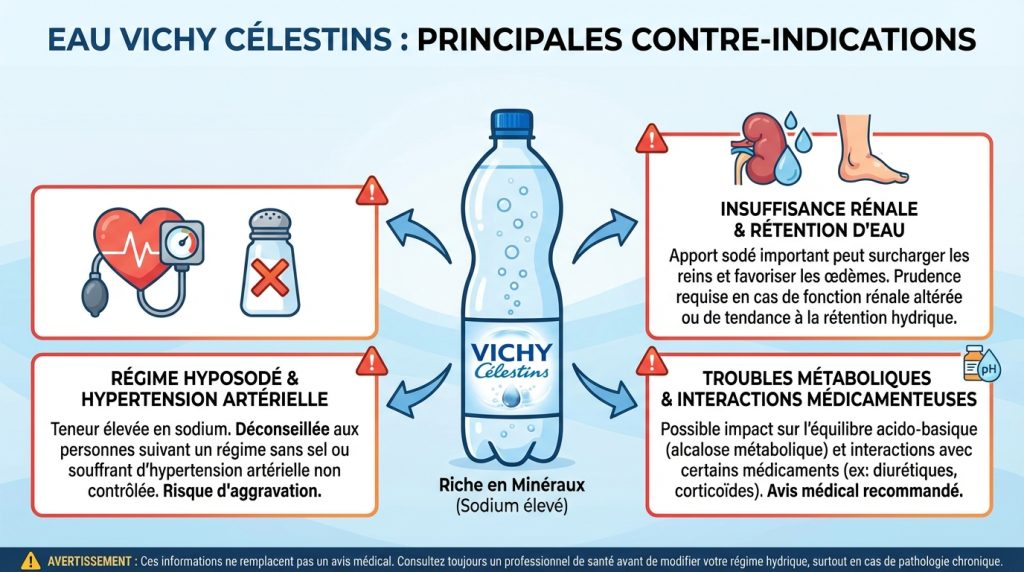 Eau Vichy Celestin Contre Indication